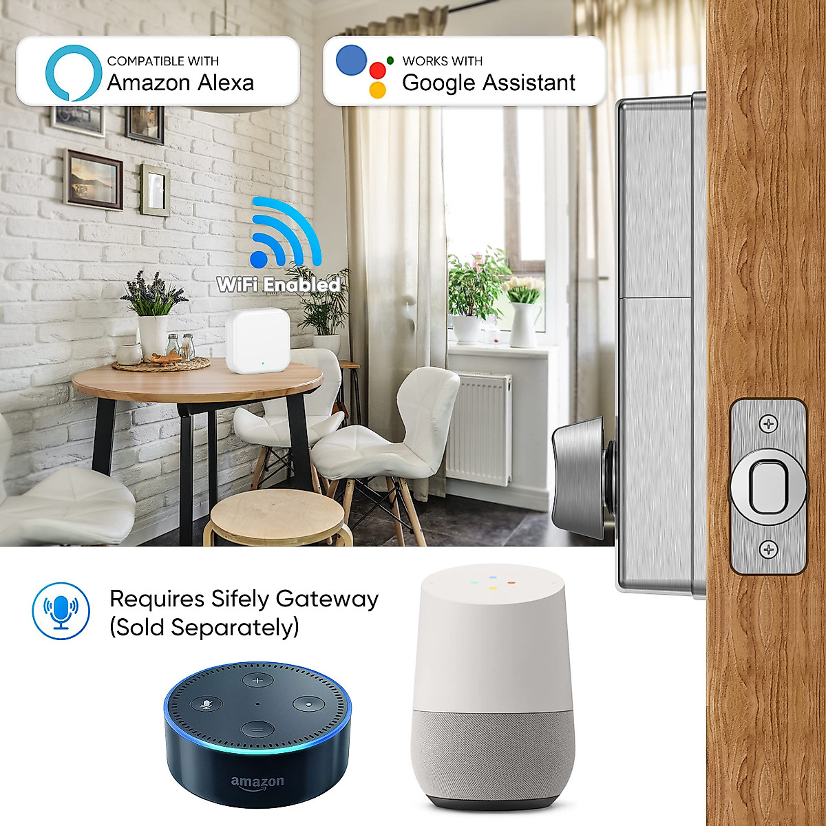 Sifely Smart Lock, Smart Lock Front Door, Keyless Entry Door Lock, Smart Deadbolt, Smart Door Lock, Deadbolt Lock, Digital Door Lock, Keypad Deadbolt Lock, Smart Lock Deadbolt (Fob Supported)