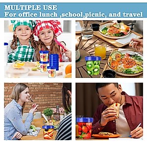 MYKIIA 4-Ounce Small Container With Lid, Salad Dressing Container, Food Storage Container, Airtight And Leak Proof Seasoning Container With Spiral Lid, Reusable Sauce Container（12PCS）