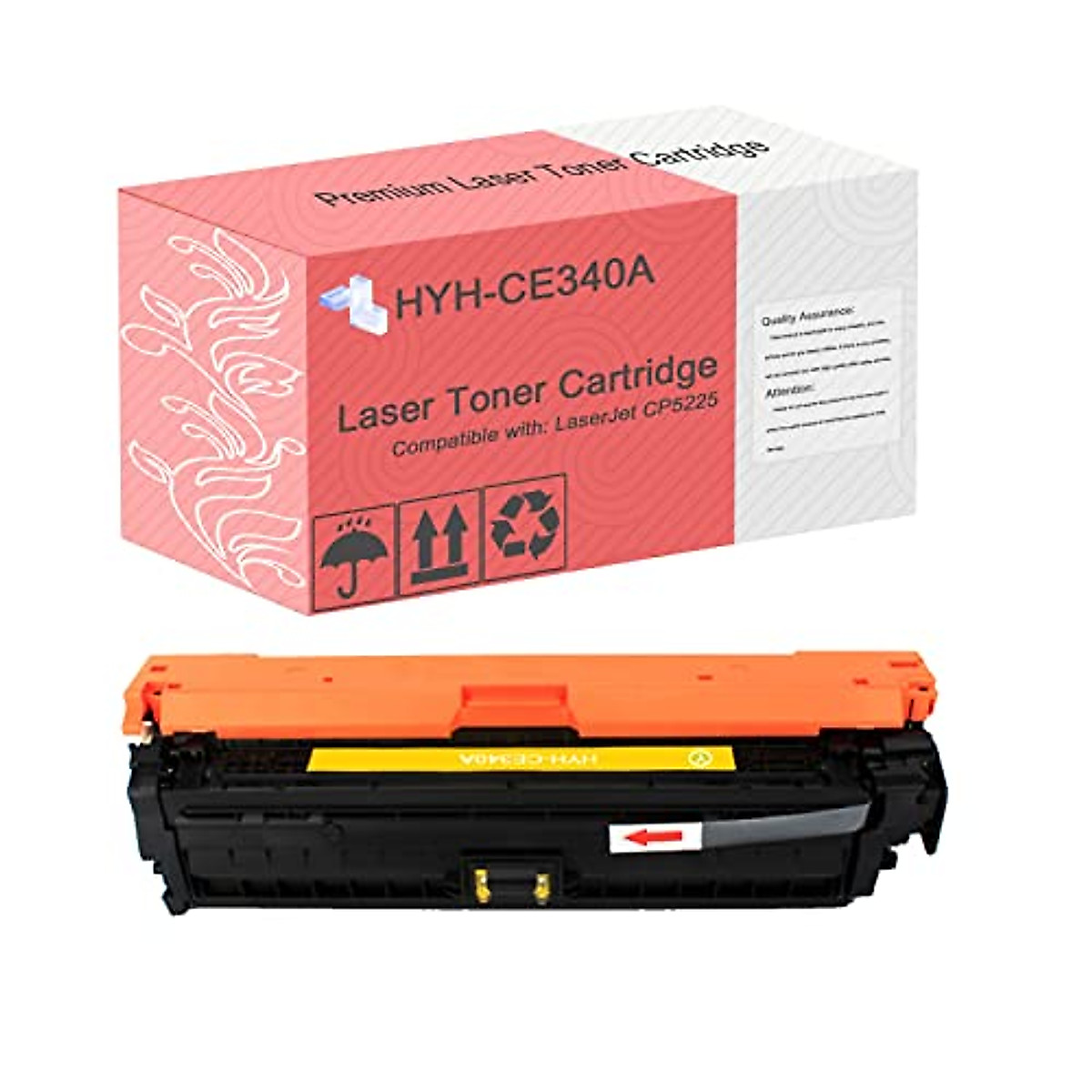 CE340A High Yield Replacement Toner Cartridge Compatible for HP Laserjet Enterprise 700 Color M775DN M775F M775Z M775Z+ Printers Yellow Ink