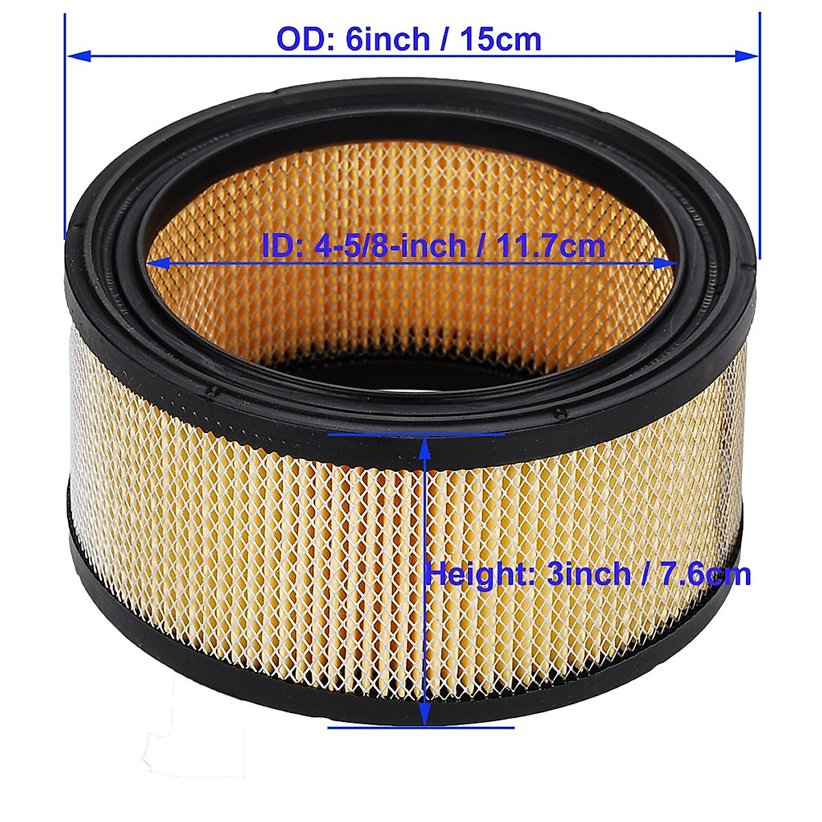 HIFROM 45 883 02-S1 Engine Air Filter with Pre-Cleaner Kit Replacement for K341, M10 - M16, KT Dome Style, CV17 - CV25 (Pack of 1)