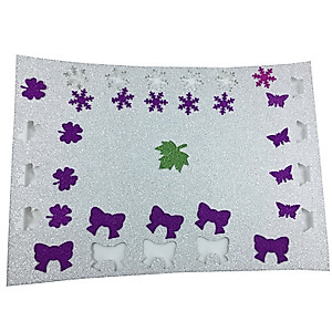 Glitter Cardstock, Misscrafts 10 Sheets 12" x 8" Sparkling Glitter Cardstock 250gms Scrapbooking Craft Paper for Cardmaker DIY Christmas Wedding Birthday Decoration Craft (Silver)