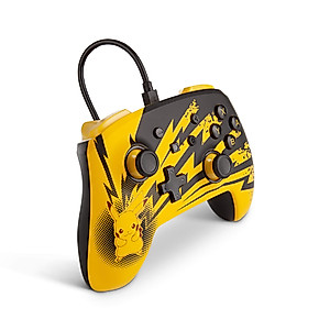 PowerA Pokemon Enhanced Wired Controller for Nintendo Switch - Pikachu Lightning - Nintendo Switch