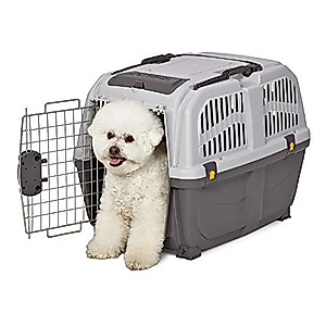 MidWest Homes for Pets Skudo Plastic Carrier, 27-Inch Ideal for Small / Medium Dog Breeds with an Adult Weight of 26-35 Pounds