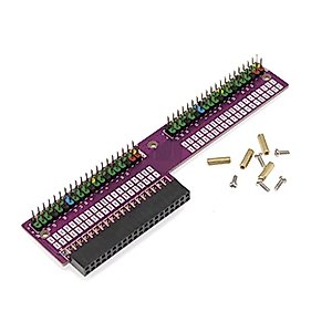 Raspberry Pi 400 GPIO Header Expansion Adapter, with Color-Coded Header,Easy Connect to Your Pi400-Purple
