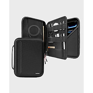 tomtoc Portfolio Case for 13 Inch iPad Pro M4 2024 & iPad Air M2, 12.9-in iPad Pro M2/M1, Protective Sleeve with Accessories Pocket, Carrying Storage Bag for iPad Pencil Pro/Adapter/Magic Keyboard