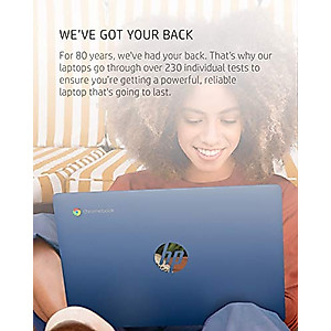 HP Chromebook 11-inch Laptop - MediaTek - MT8183 - 4 GB RAM - 32 GB eMMC Storage - 11.6-inch HD IPS Touchscreen - with Chrome OS™ - (11a-na0060nr, 2020 model, Indigo Blue)