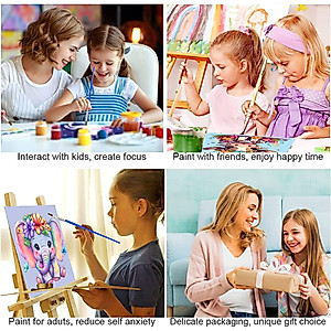 bleihum 4 Pack Paint by Numbers for Kid Ages 4-8,Animals Paint by Number Kits for Kids, DIY Animal Oil Painting Suitable for Home Decoration (Frameless,8x8inch)