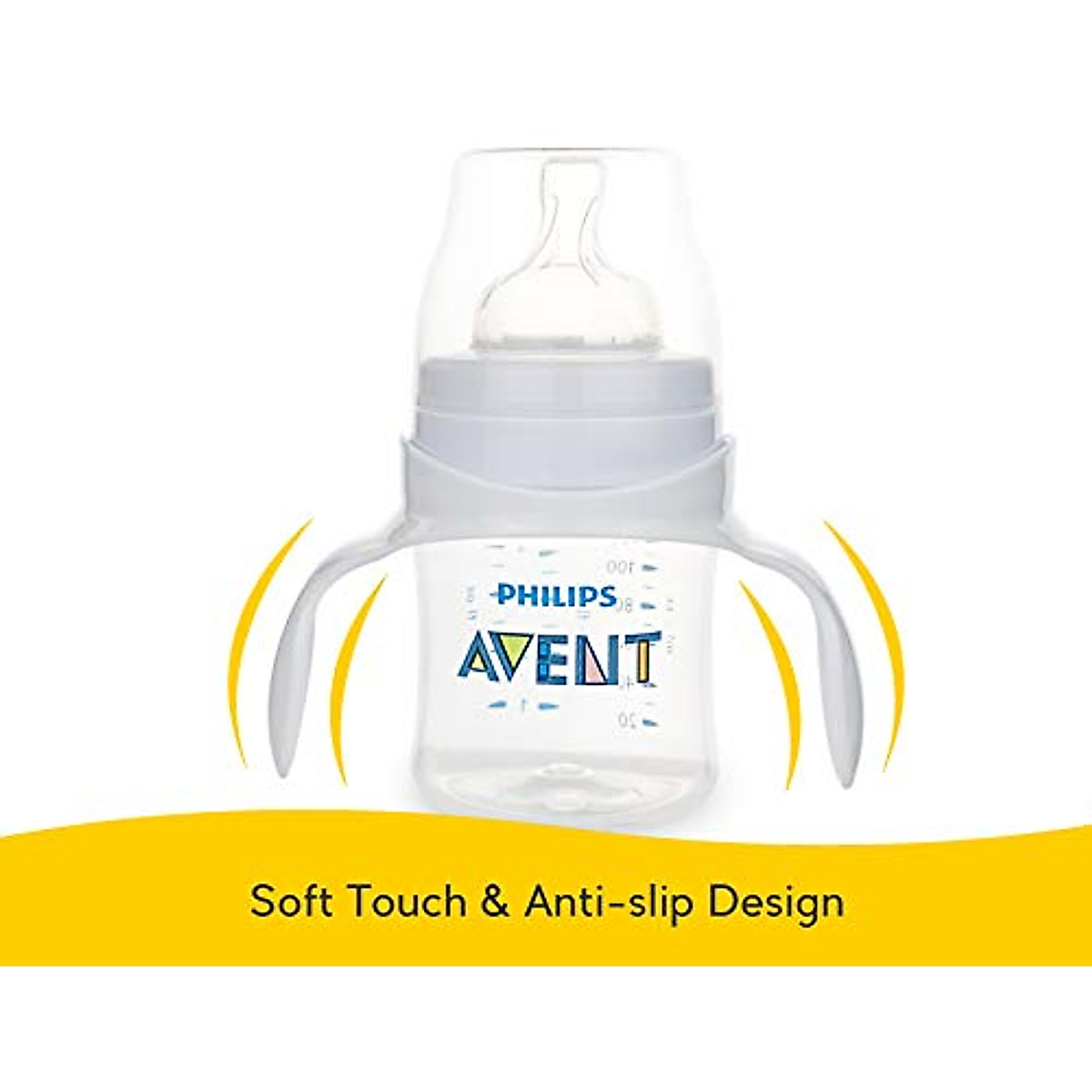 Baby Bottle Handles for Philips Avent Anti-Colic and AirFree Vent Baby Bottles, Compatible Avent Bottle Holder for Baby, 2 Count