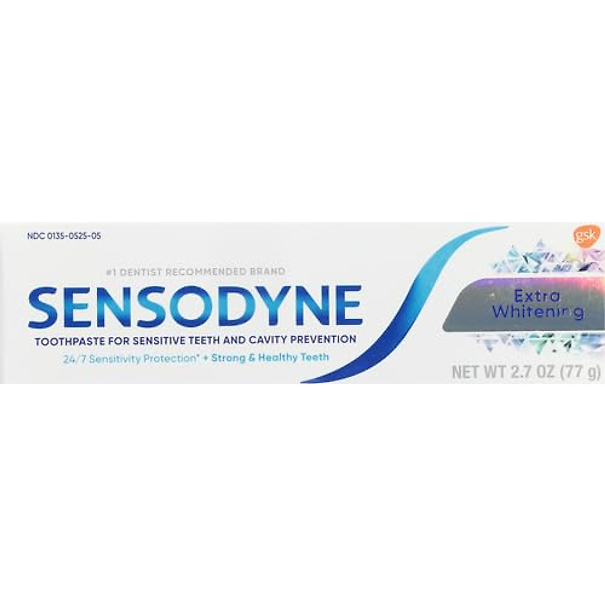 Sensodyne Toothpaste for Sensitive Teeth and Cavity Prevention, Maximum Strenth Extra Whitening 2.7 oz (3 Pack)