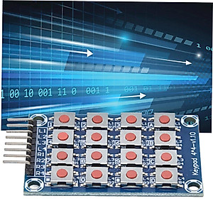 haillusty Upgrade Your Electrical with Keyboard MCU Module: 8-Pin Expansion Board 4x4 Array Keypad Button Matrix Controller Programmable DIY Microcontroller Kit for External Keyboard Interface