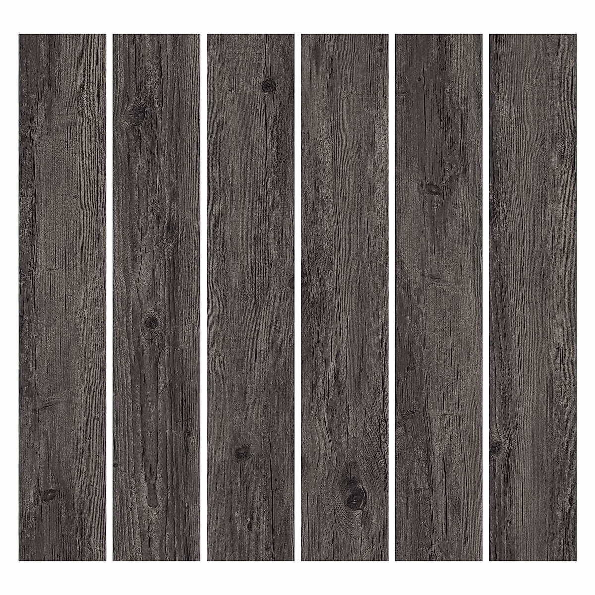 MULGREAT Peel and Stick Floor Tile, 54 Sq.Ft Self Adhesive Vinyl Flooring Plank, 36 Pieces Waterproof Heavy Duty Wood Grain Tiles, 36"x6" DIY Planks for Apartment Bathroom, Wooden Knot Pattern