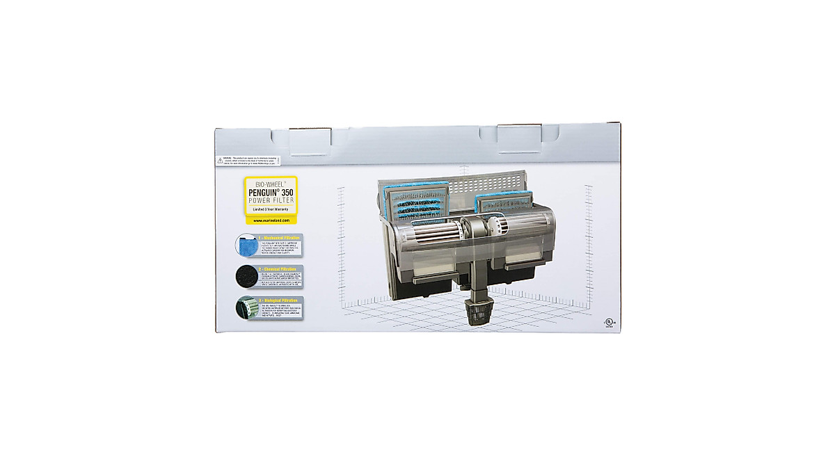 MarineLand Penguin Power Filter for Aquarium - Multi-Stage Filtration
