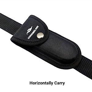 Nylon Pouch (Medium Size) for 4.5''-4.75'' Multitool,Horizontally Carry Nylon Sheath for Thick Folding Knives 4.5''-5.1'',Nylon Case for Leatherman Multitool,Knife Holster with Belt Loop COHOMELARS