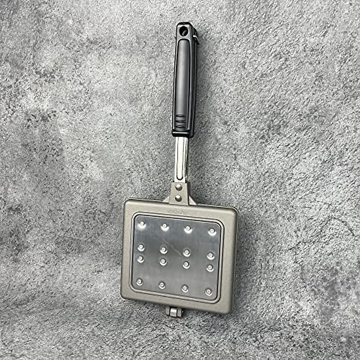 Waffle Maker [ Made in Japan ] Has Nonstick Coating, 5.43 x 5.42 inch Portable DIY Waffle Maker for Kitchen and Camping