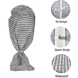 LiXiongBao 2 Pack Standing Round Fan Dust-Proof Cover Electric Fan Dust Cover Guard Protector Electrical Appliances Plastic Guard household Floor Fan Cover Protective Cover