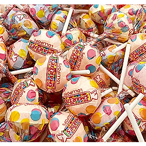 Smarties Lollipops Original Flavor - Bulk Pack 2 Pounds (About 100 Count) - Vegan-Friendly Hard Candy