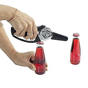 Kuhn Rikon 3-in-1 Snips Kitchen Shears, 9", Red