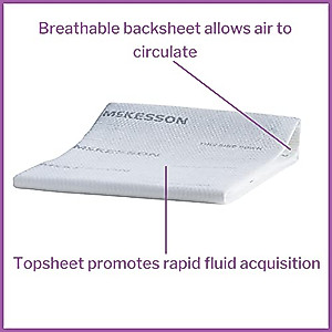 McKesson Maximum Breathable Underpads, Incontinence, Maximum Absorbency, 30 in x 36 in, 70 Count