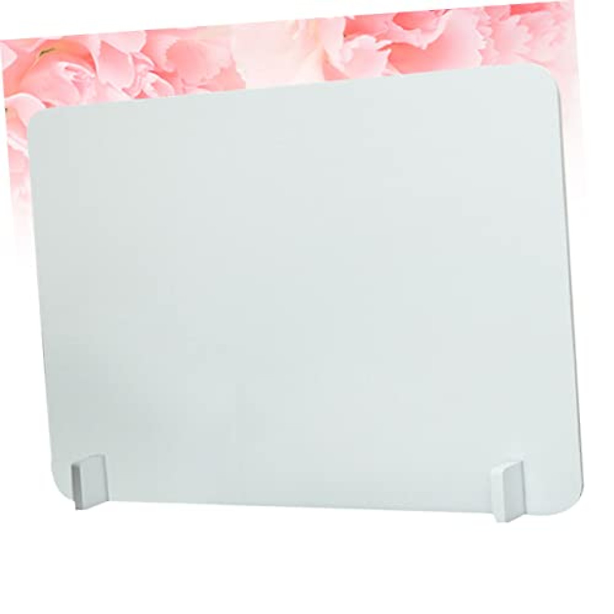 FOYTOKI Partition Tri Fold Poster Boards Privacy Boards for Student Desks Privacy Panel Desk Privacy Board Table Divider Panels Deskpad Acrylic Table Furniture Office White Protection