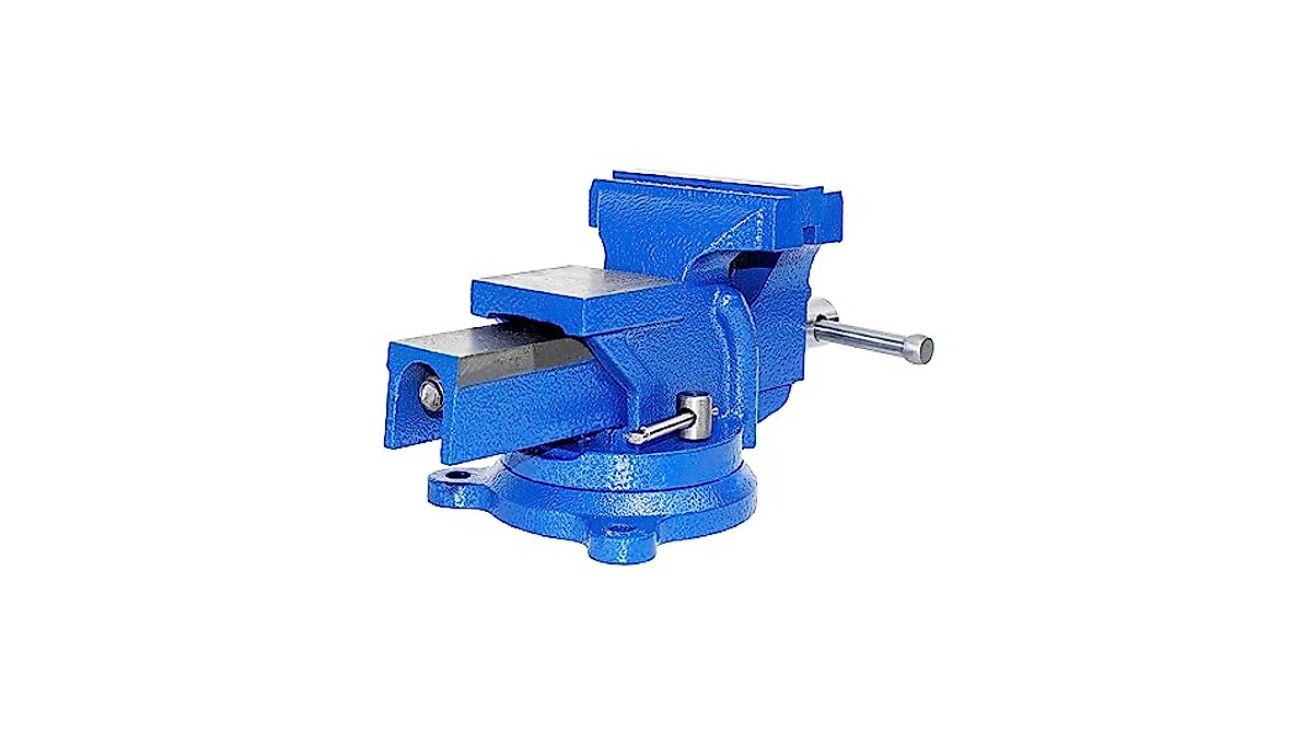 HFS 5" Heavy-Duty Bench Vise with Swivel Lock Base