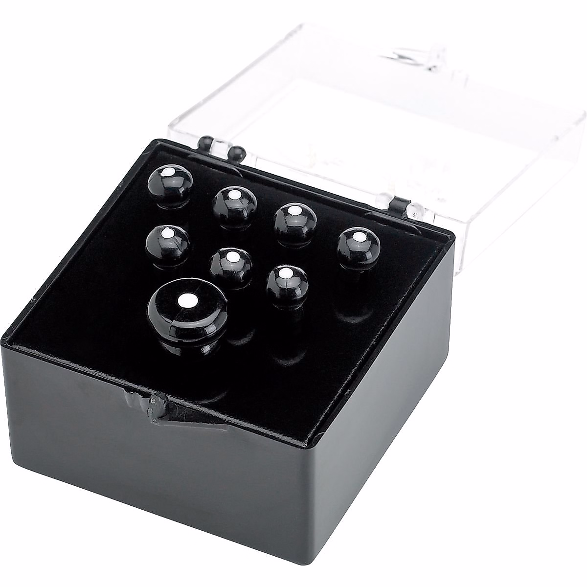 Fender Bridge Pin Set - Black w/ White Dot