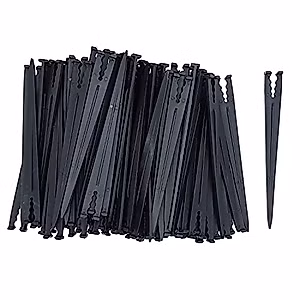 MYYZMY 80 Pcs Irrigation Drip Support Stakes 1/8-1/4" Universal Drip Lines Tubing Hose for Gardens, Flowers, Plants, Vegetable
