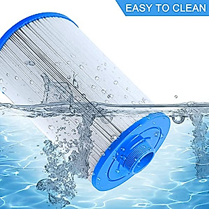 EXCELFU 2 Pack Spa Filter Hot Tub Filter Fit for 2012-2015 Aquaterra/2013-2015 Fantasy/2005-2015 Free Flow,Replaces 303279 78460 FC-2402 PFF42TC-P4 SD-01322, 1 1/2" MPT Thread (Fine Thread) Spa Filter