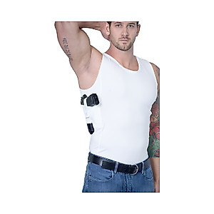 AC UNDERCOVER Concealed Carry Clothing Shirt Tank Top Concealment Gun Holster CCW Tactical (White, X-Large)