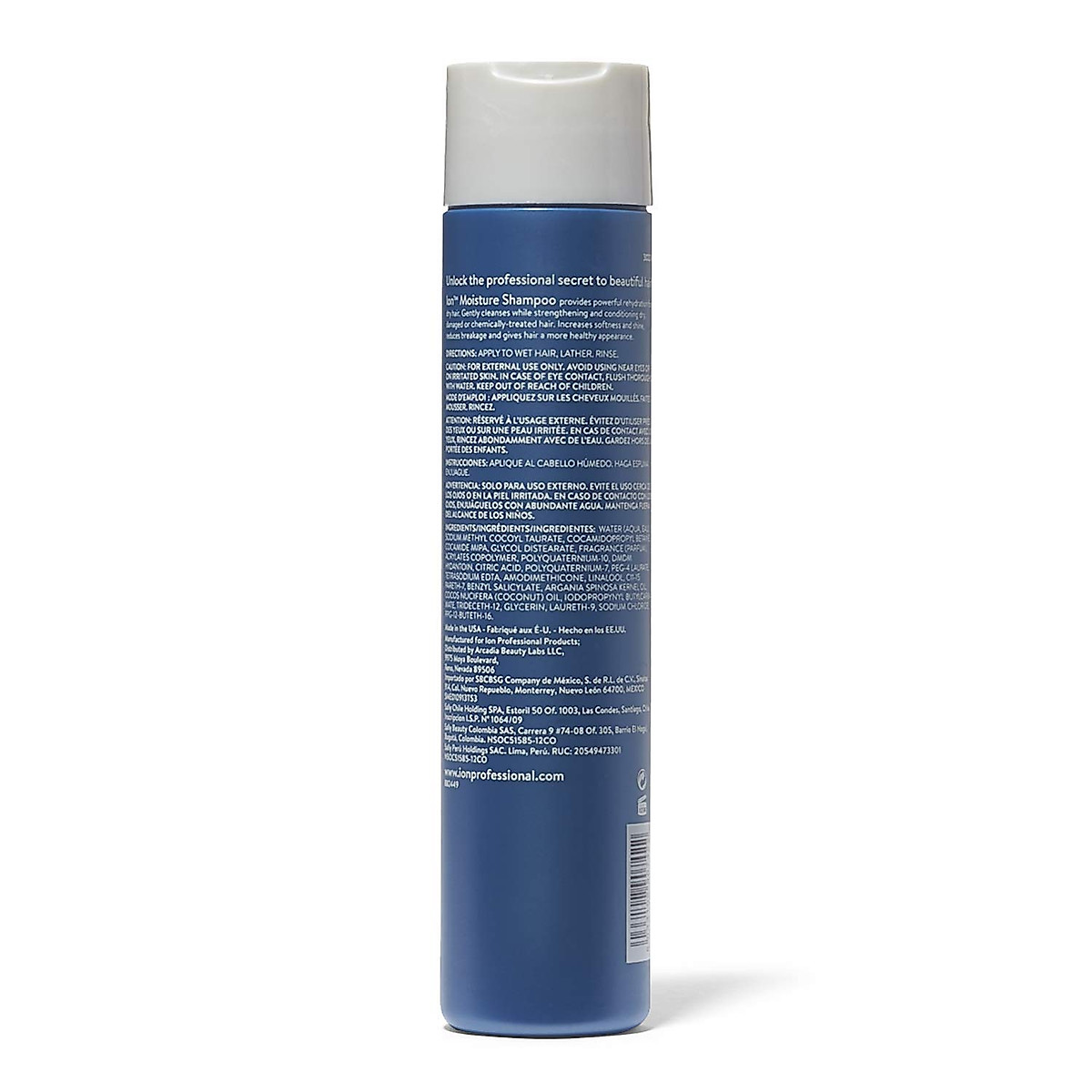 ion Moisture Shampoo, Vegan, Sulfate Free, Paraben Free, Hydrating, Moisturizing