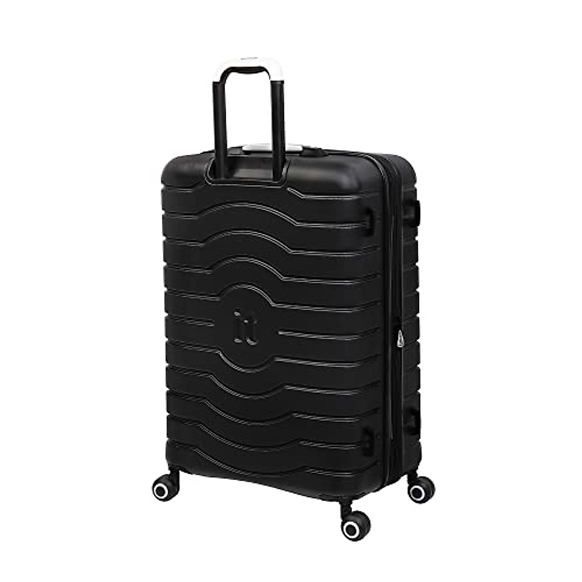 it luggage Intervolve 3 Piece Hardside 8 Wheel Expandable Spinner, Black, 3 Pc Set