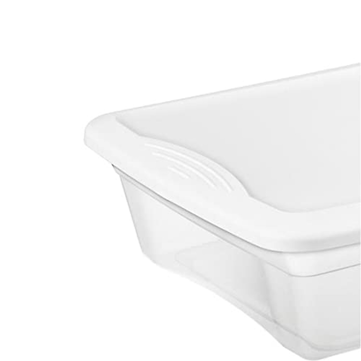 Sterilite 41 Quart Lightweight Plastic Clear Multipurpose Under Bed Storage Box Container Tote with Secure Snapping Lid for Home Organization, 12 Pack