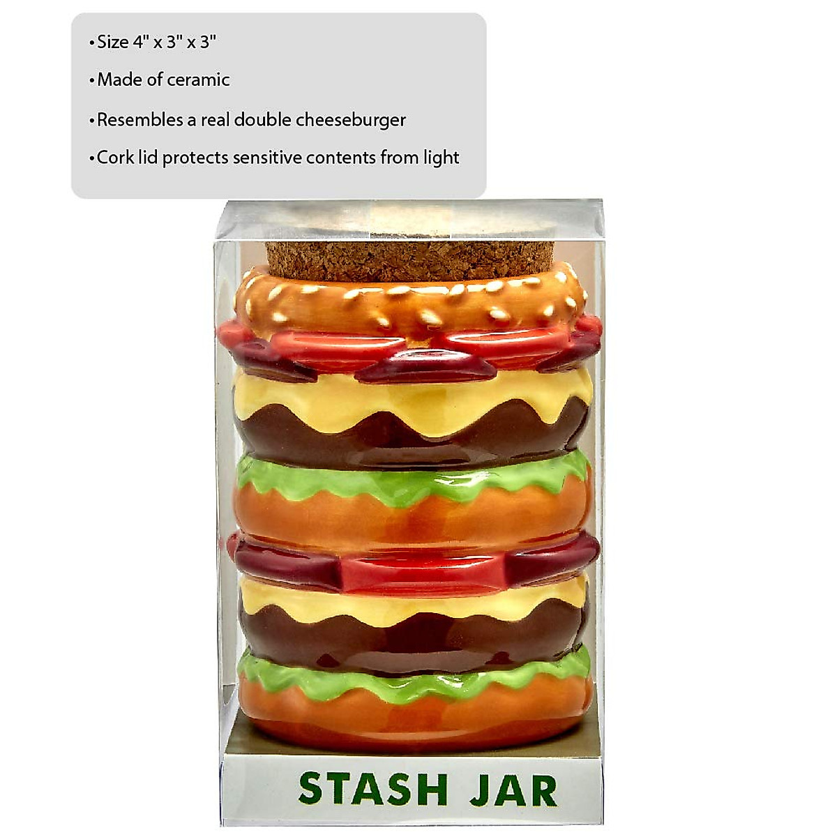 Fashioncraft 88068 Cheeseburger Stash Jar