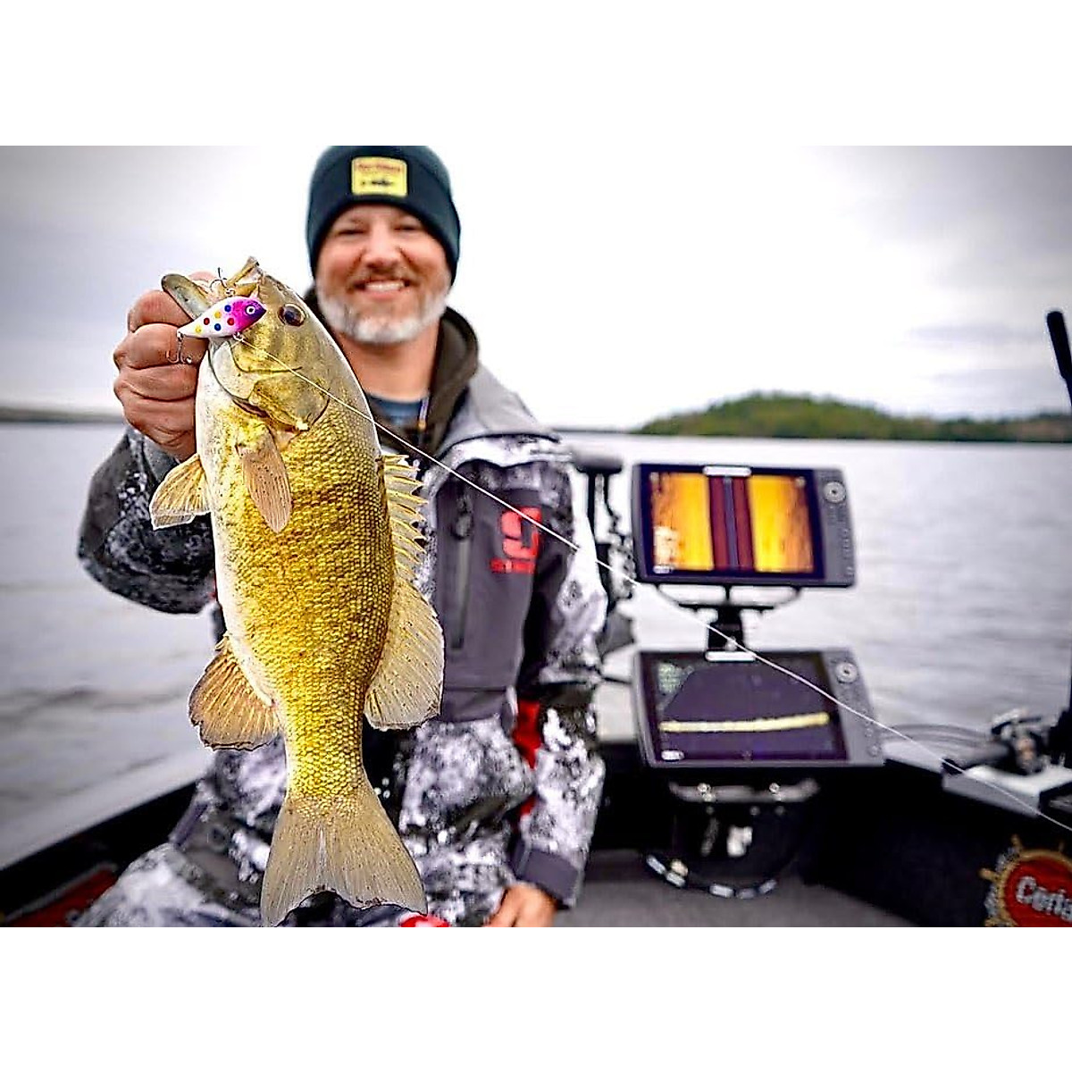 Northland Tackle Rippin' Shad Fishing Hook - Freshwater Fishing Lure for Bass, Walleye, Trout, Crappie, & Others - The Perfect Bait in Any Kit (Wonderbread, 2", 3/8 Oz)