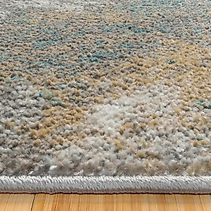 Gertmenian Modern Indoor Area Rugs, Machine-Woven, High Traffic, Non-Shedding & Stain-Resistant, for Living Room, Dining Room, Bedroom, Office, 2x8 Runner, Modern Abstract Gray, 29510