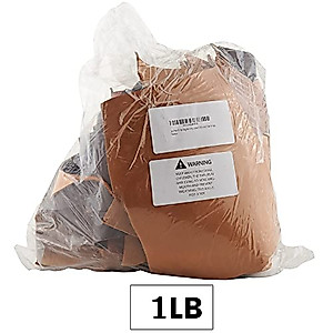 Leather Scrap Crafts 1 lbs Leather Scrap - Large Pieces of Full Grain Leather Cowhide Remnants Bag - Design & Make Crafts - Mixed Colors