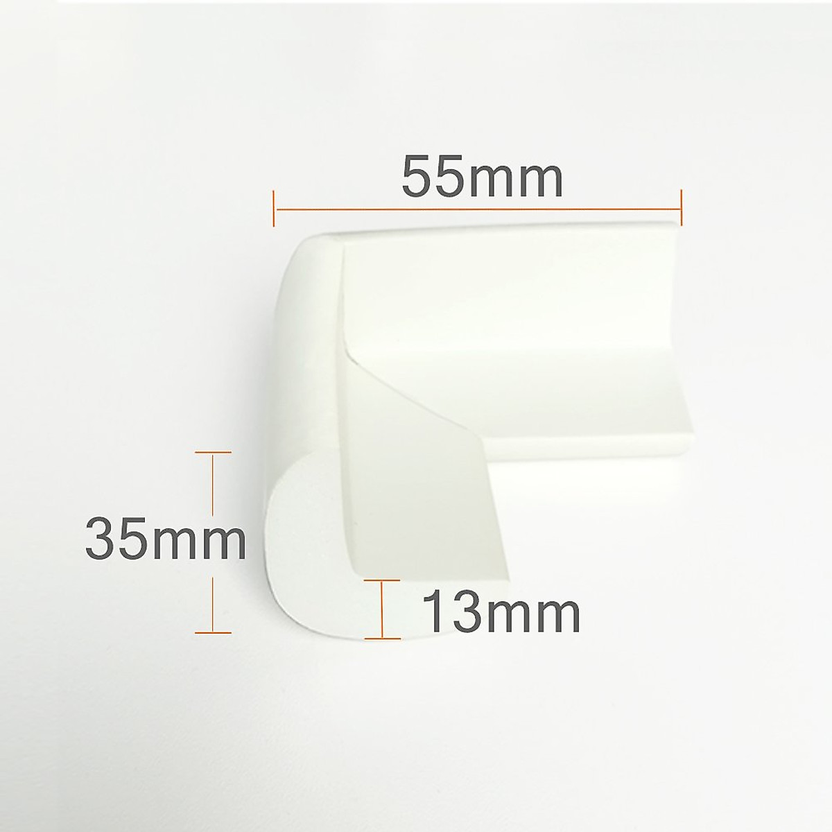 [8 Pack] Child Safety Corner Protectors, Canwn Soft Foam Baby Proofing Corner Guards Right Angle No Smell Table Corner Protectors for Baby and Kids(White)