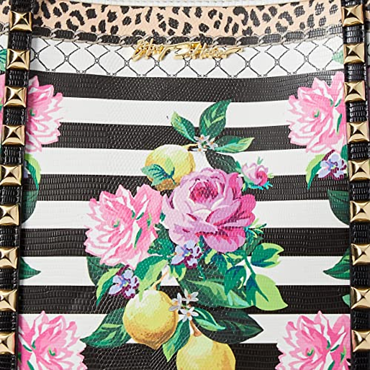 Betsey Johnson Amazing Tote Bag, Black/White