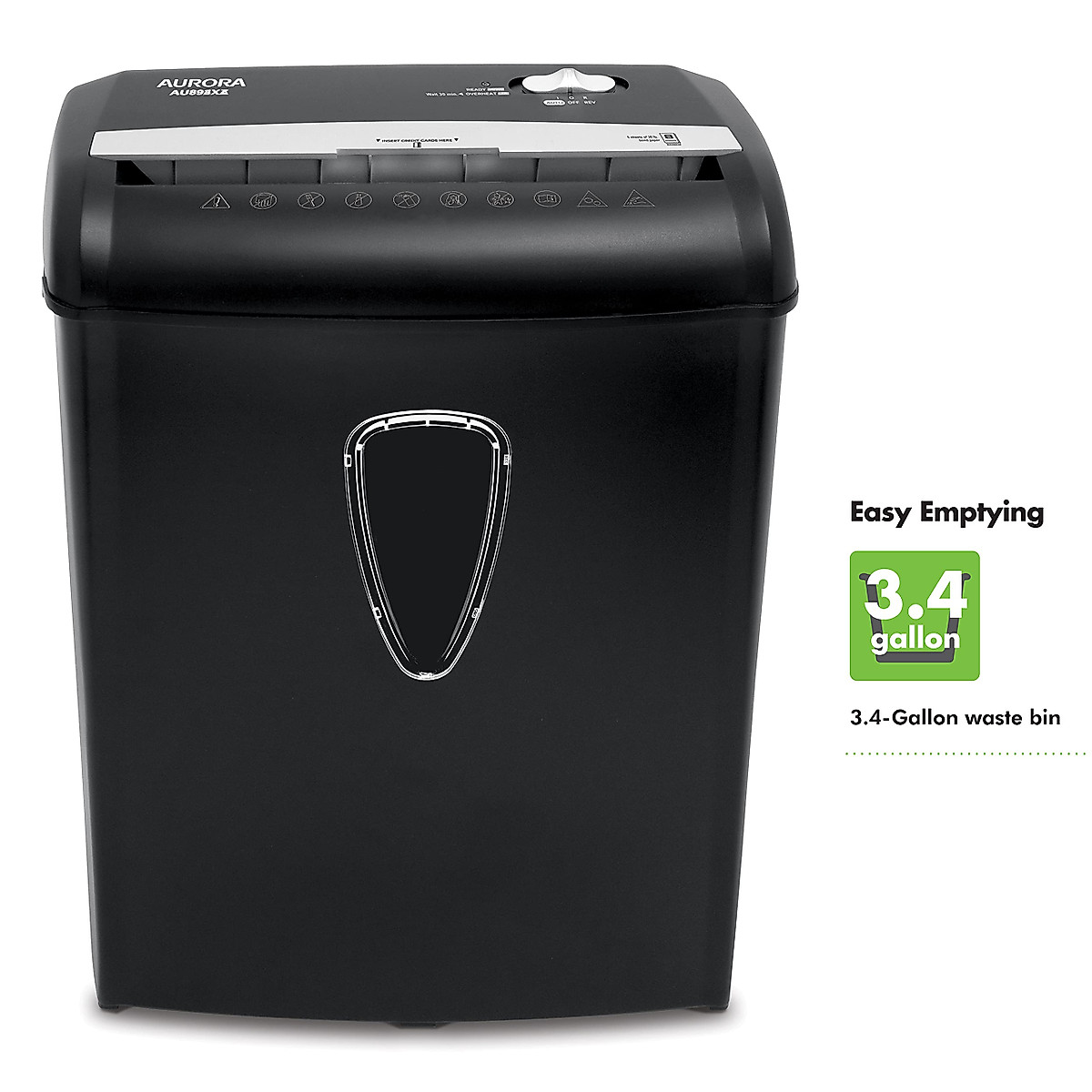 Aurora 8-Sheet Crosscut Paper and Credit Card Shredder, Security P-4