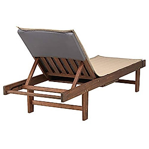 Classic Accessories Montlake Water-Resistant 72 Inch Patio Chaise Lounge Slipcover, Antique Beige, Patio Furniture Covers