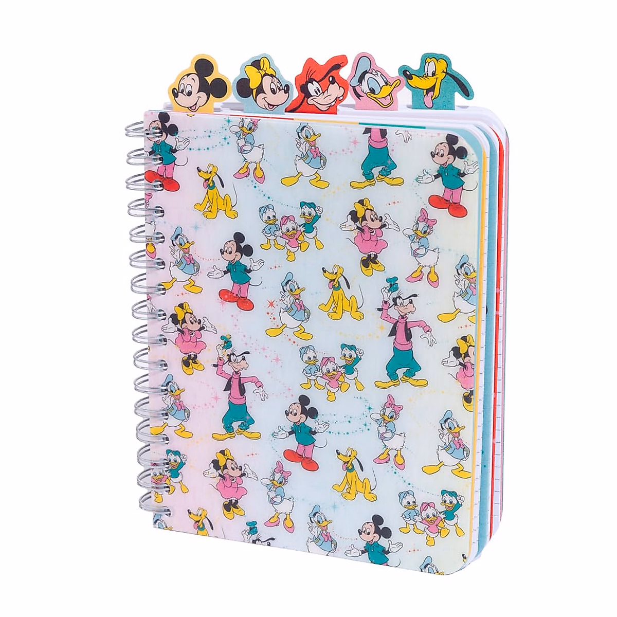 LOUNGEFLY Stationary Disney D100 Mickey and Friends Journal with TABS