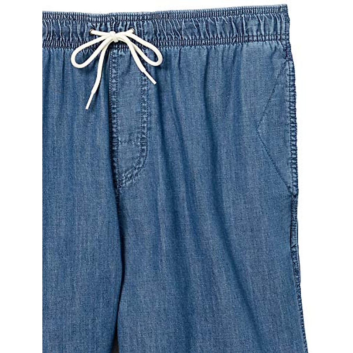 Amazon Essentials Men's Drawstring Walk Short (Available in Plus Size), Medium Wash Chambray, XX-Large