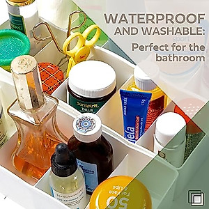 Uncluttered Designs Drawer Dividers (5 Set) Handy Stackable Organizers in Durable Plastic For Your Underwear, Crafts, Baby Clothes & Office Storage (White)