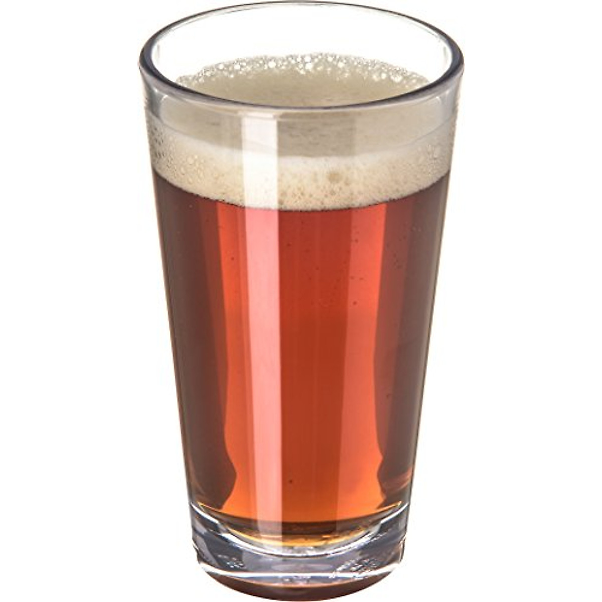 Carlisle FoodService Products Alibi Round Glass Clear Glass for Restaurants, Catering, Kitchens, Plastic, 16 Ounces, Clear