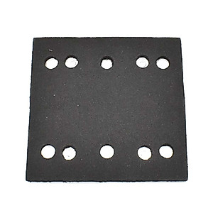 Superior Pads and Abrasives SPD19 1/4 Sheet, 6 Hole Stick on Square Sanding Pad replaces Milwaukee 14-67-0275, Ridgid 200202538