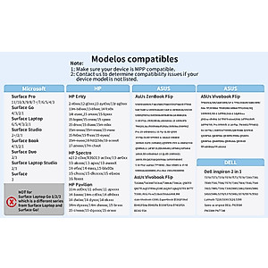 Genuine Digital Stylus Pen for HP Envy x360/Pavilion x360/Spectre x360 2-in-1 Touch Screen Laptops, Support MPP 1.51 Tilt Pen with 1024 Pressure Sensitivity