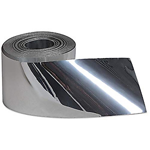 Beistle Silver Metallic Plastic Streamer Hanging Wedding Showers And Birthday New Year's Eve Indoor Outdoor Party Decor, 3" x 200'