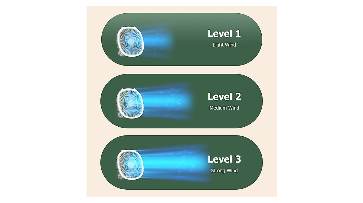 DEPOZA 7.5” Rechargeable LED Desk Fan - Quiet & Powerful