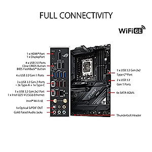 INLAND Performance Plus 2TB GEN 4 SSD with Heatsink Compatible with PS5 + Intel Core i9-12900K Desktop Processor 16 (8P+8E) Cores up to 5.2 GHz Unlocked LGA1700 Desktop Processor with ASUS ROG Strix Z