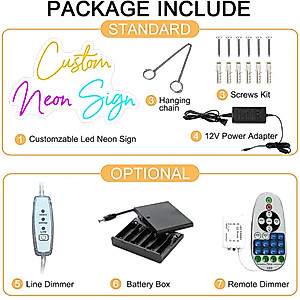 Custom Neon Signs,Personalized Neon Name Sign for Wedding Bedroom Birthday Christmas Party Game Room Home Wall Decor Bar Salon Business Logo Congrats Gifts Led Neon Light Sign (1 Line Text (10"-16"))