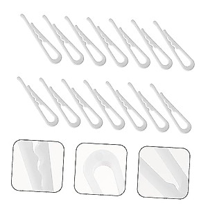 Outanaya 400 Pcs Shirt Pin Costume Shirt Sock Clips Garment Clip Dress Shirt Clips Hair Clips Alligator Folding Ties Clips Shirt Fixing Alligator Clip Clamps with Teeth White Plastic